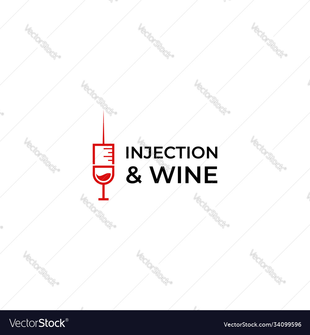 Injection wine Royalty Free Vector Image - VectorStock