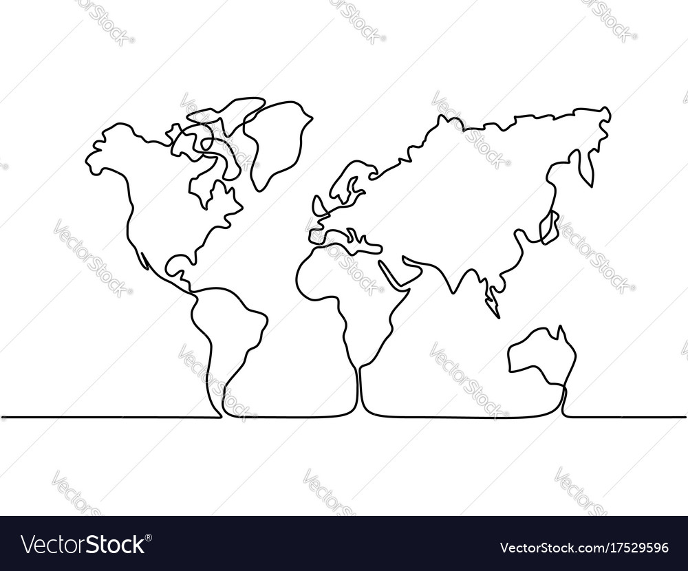 Map earth Royalty Free Vector Image - VectorStock