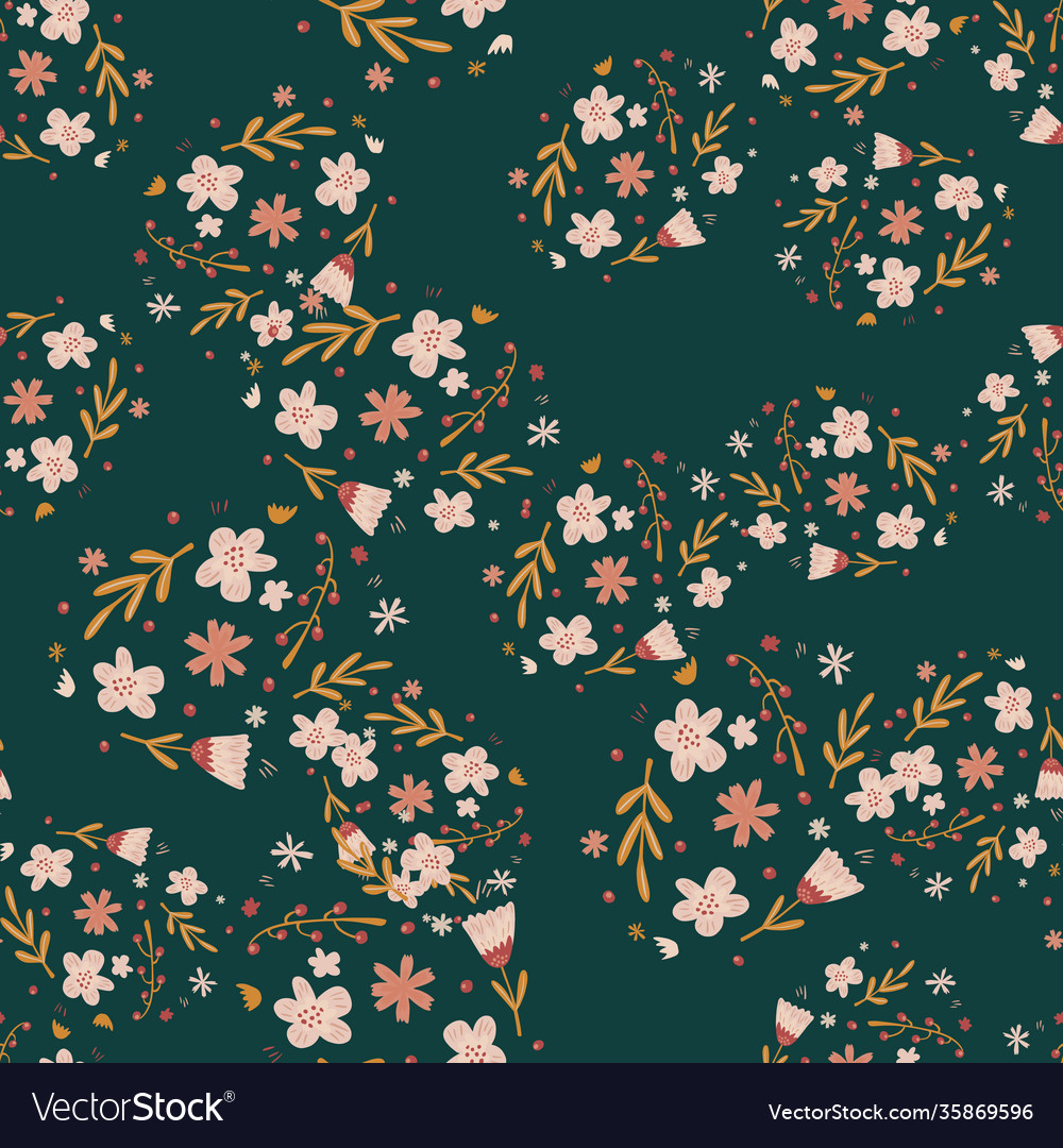 Random seamless creative pattern with pink Vector Image