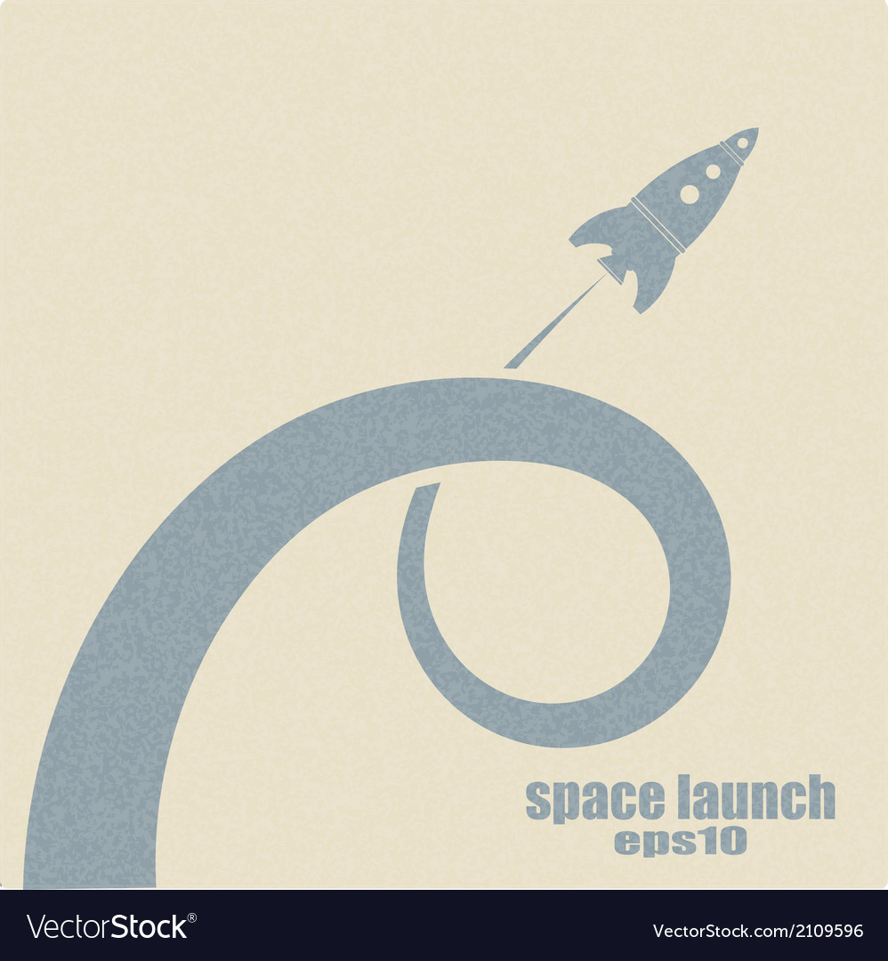 Rocket launch Royalty Free Vector Image - VectorStock