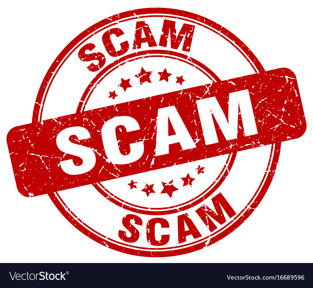 Scam stamp Royalty Free Vector Image - VectorStock