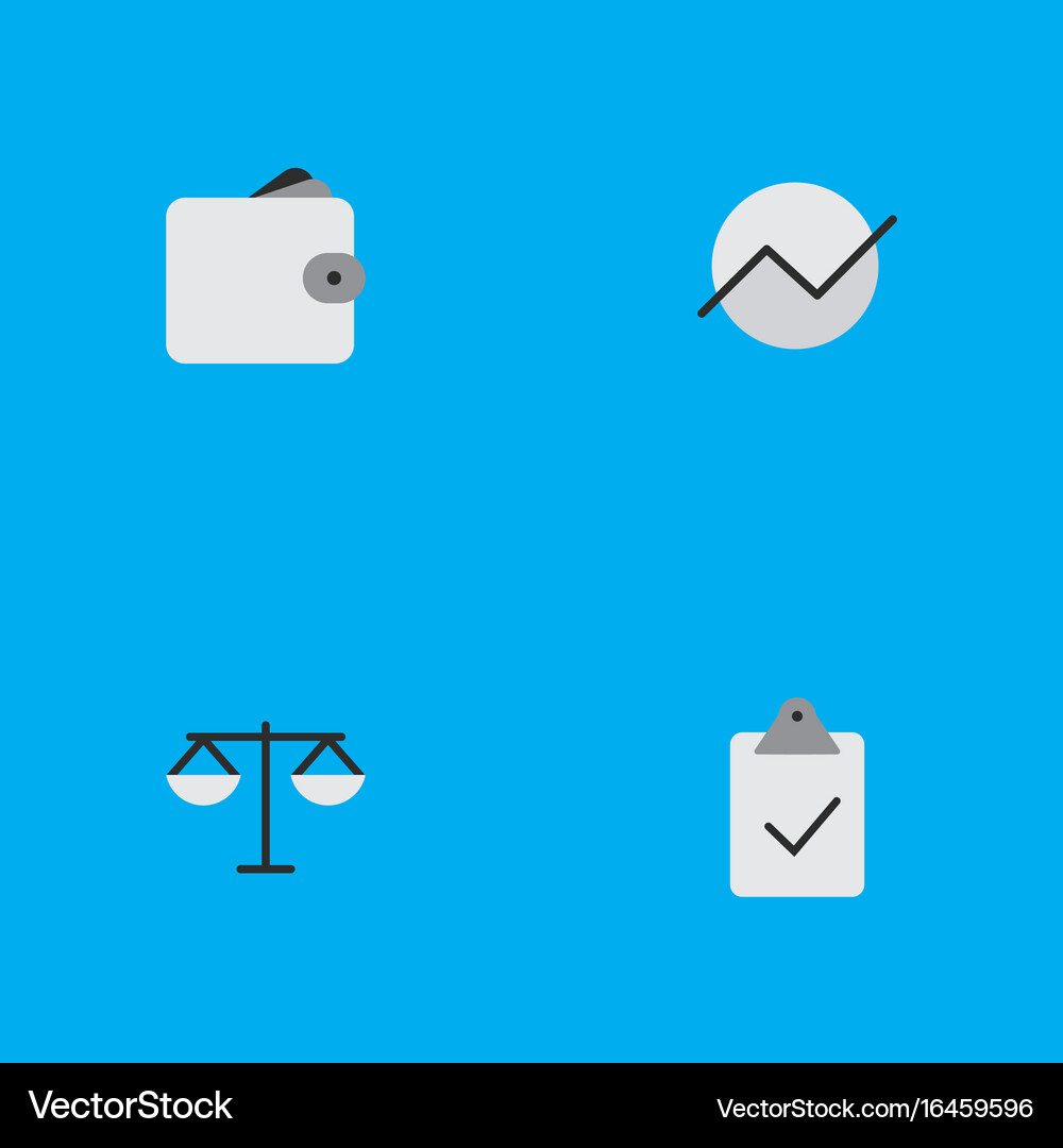 Set of simple trade icons Royalty Free Vector Image