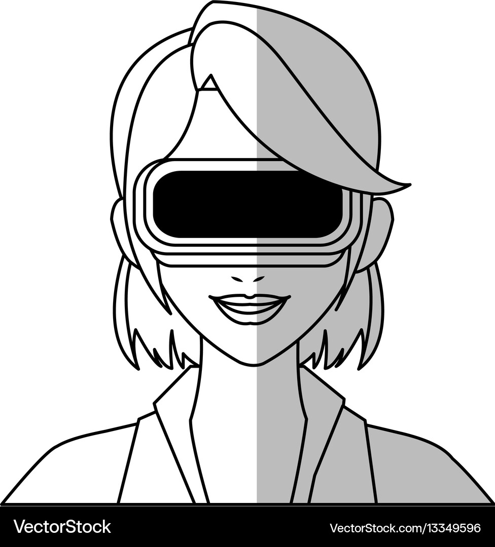 Virtual reality design Royalty Free Vector Image