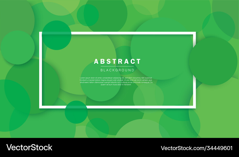 Abstract green circle background Royalty Free Vector Image