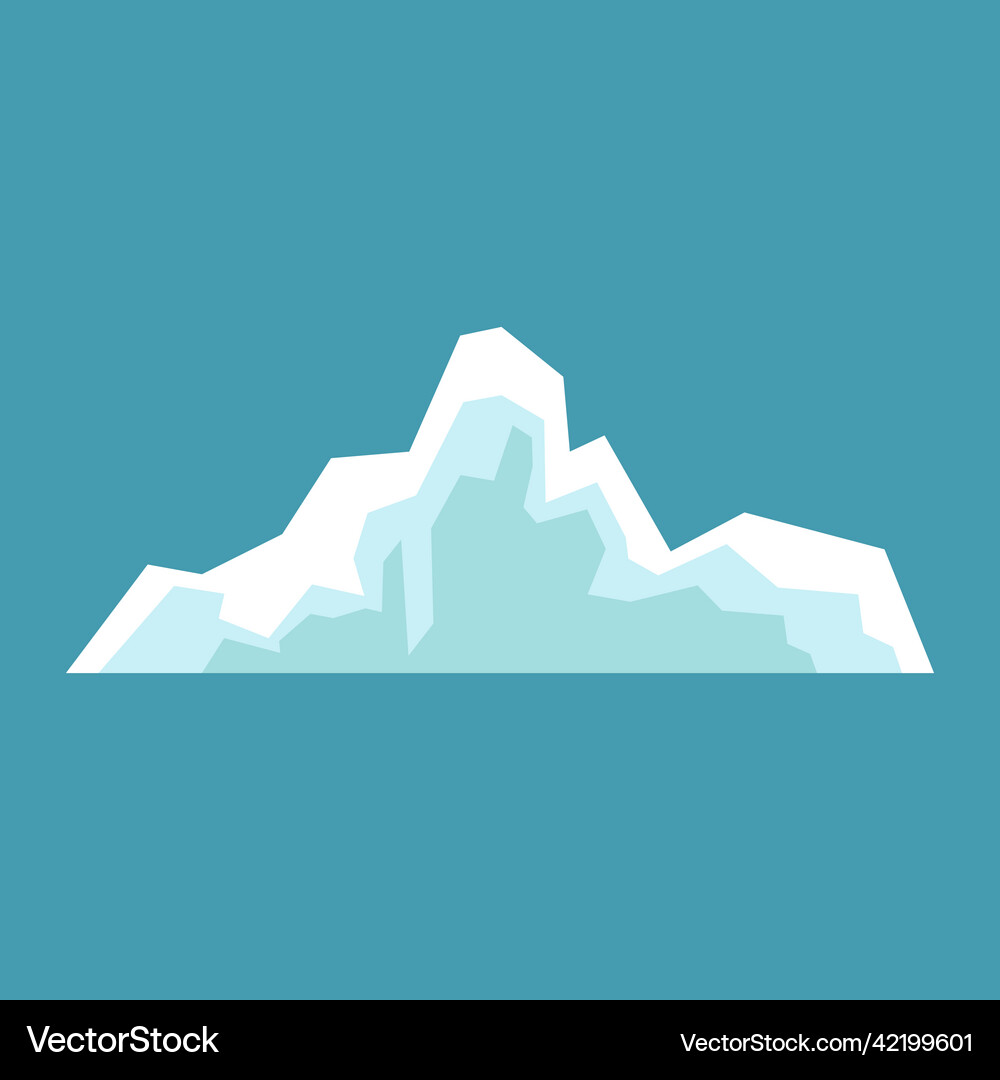 Arctic iceberg north pole travelling ice rock Vector Image