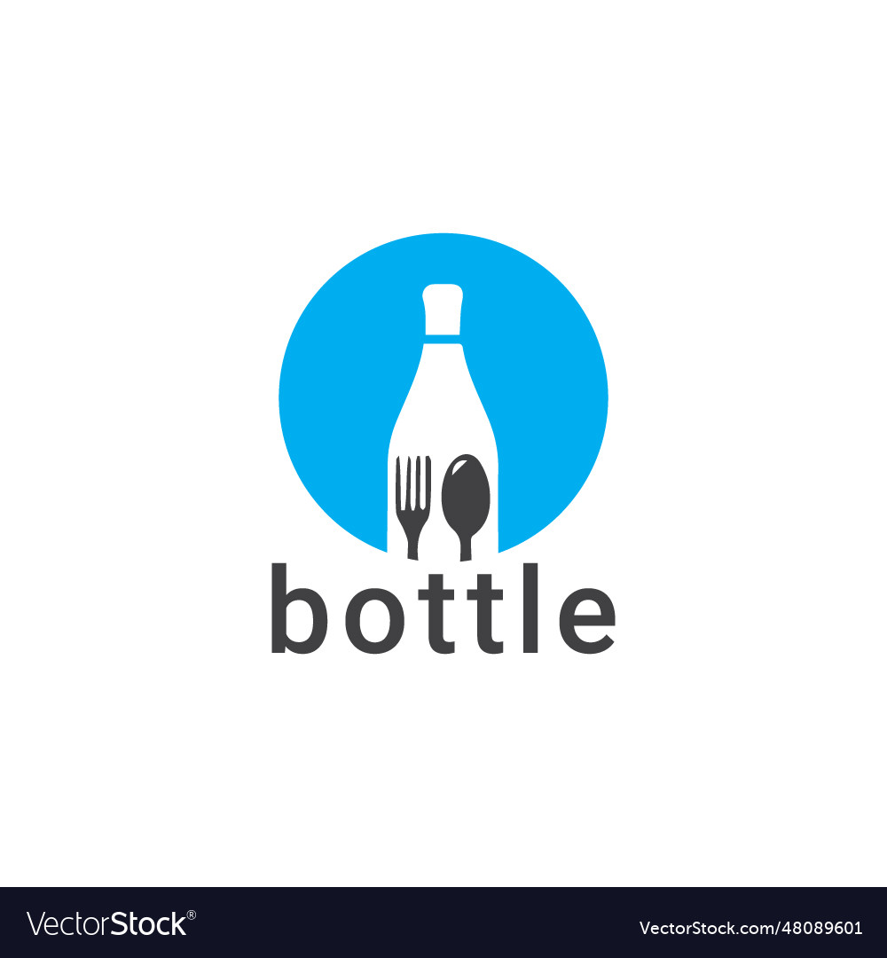 Bottle logo Royalty Free Vector Image - VectorStock