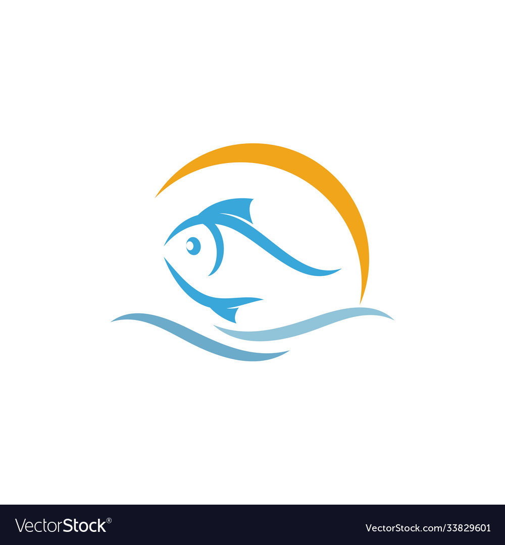 Fish icon logo Royalty Free Vector Image - VectorStock Fish icon logo Royalty Free Vector Image - VectorStock