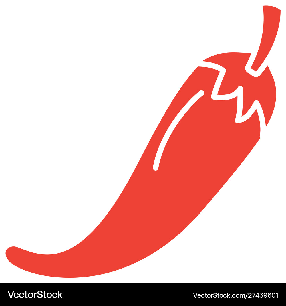 Isolated chilli vegetable design Royalty Free Vector Image