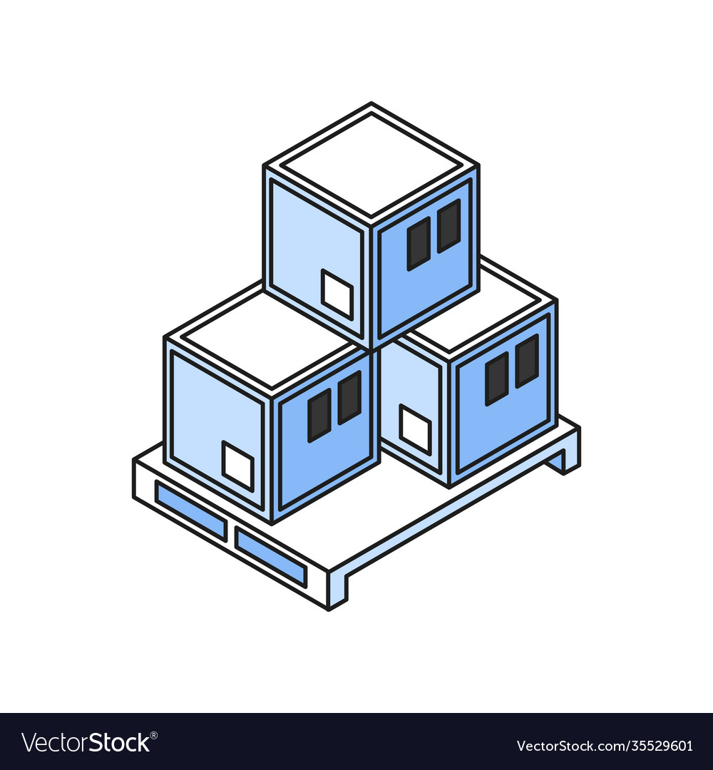 Isometric parcel Royalty Free Vector Image - VectorStock