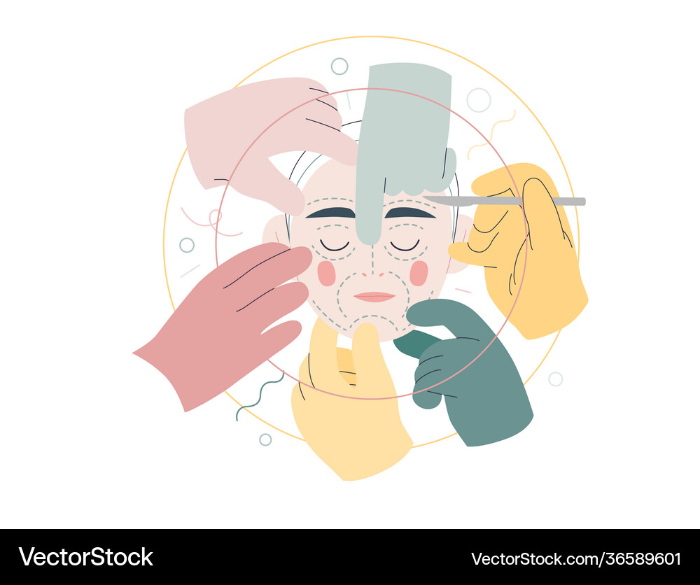 Medical insurance - cosmetic plastic Royalty Free Vector