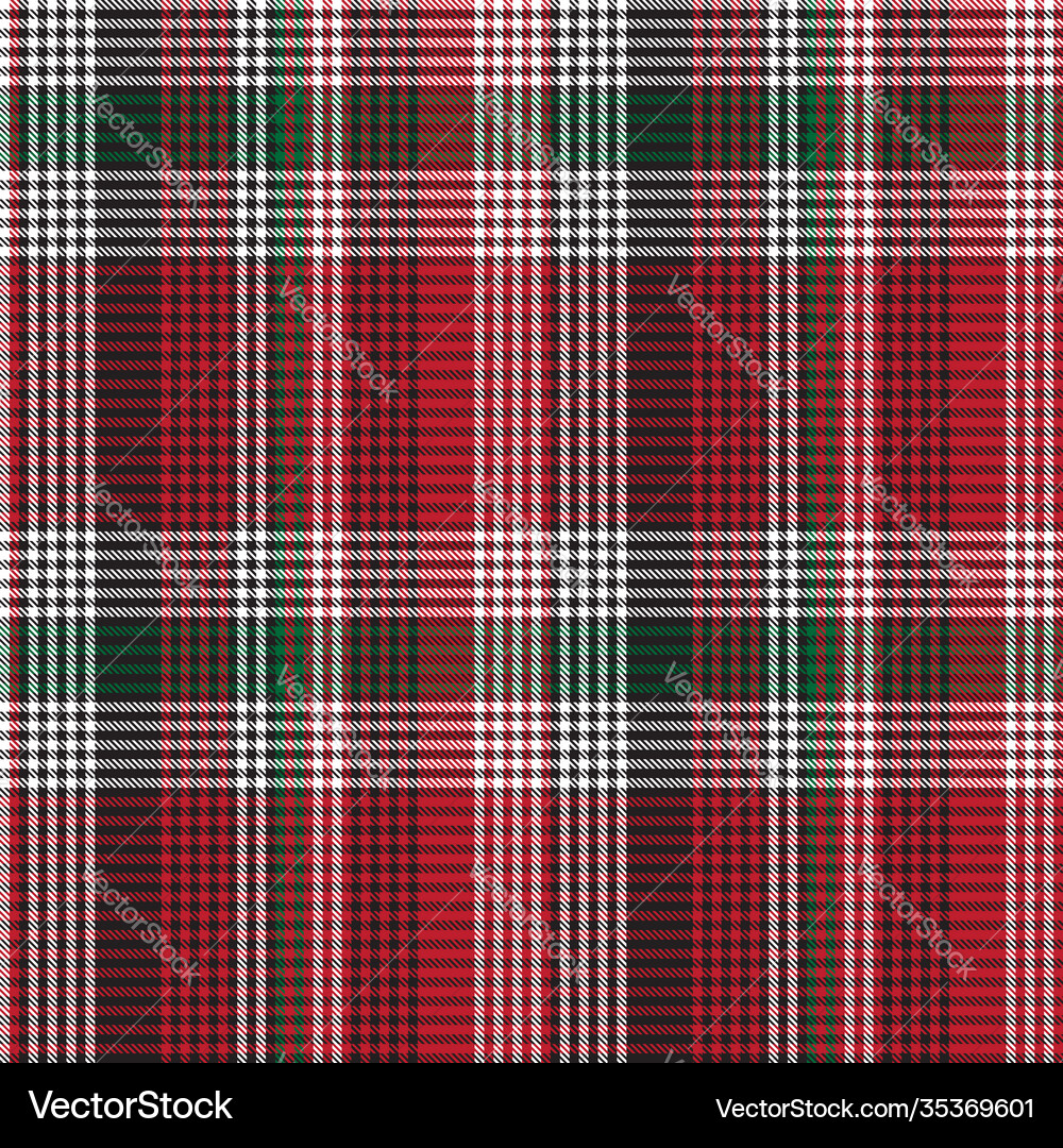 Red asymmetric plaid textured seamless pattern Vector Image