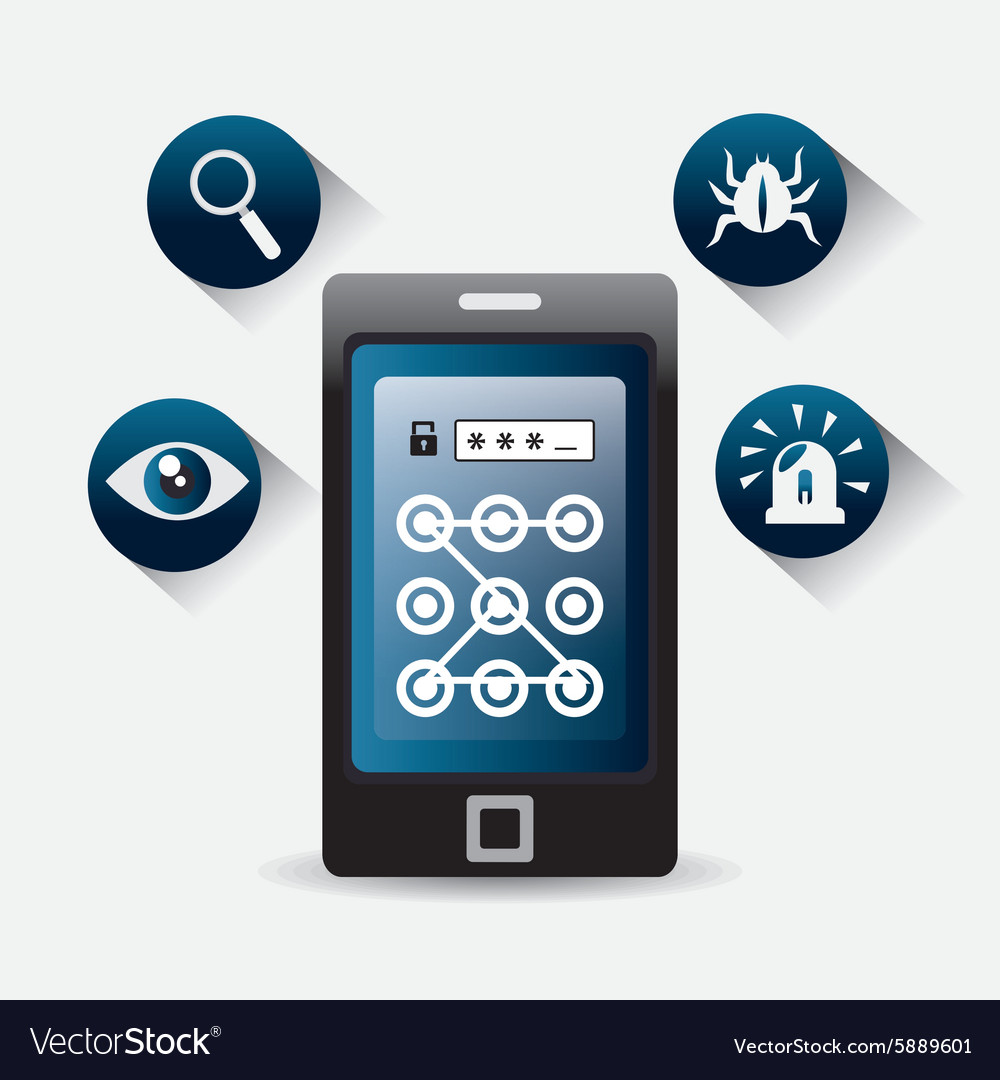 Security system design Royalty Free Vector Image