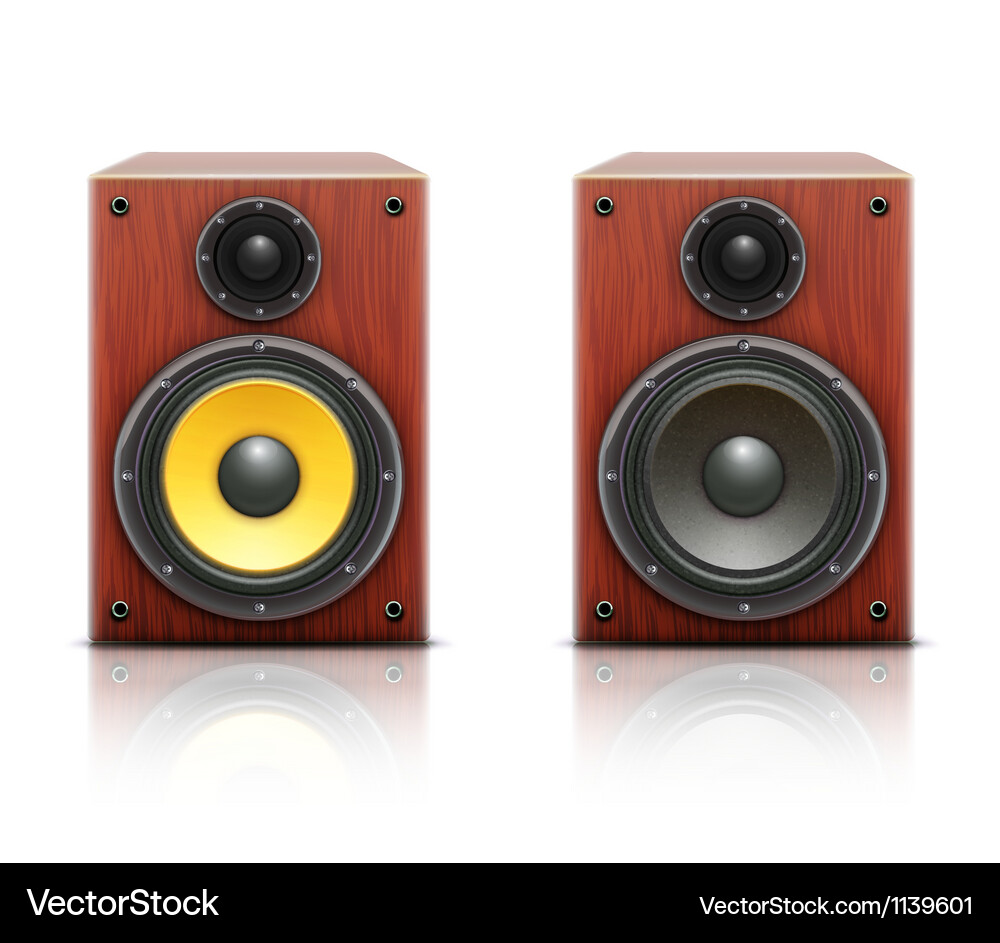 Sound loud hi-fi audio system Royalty Free Vector Image