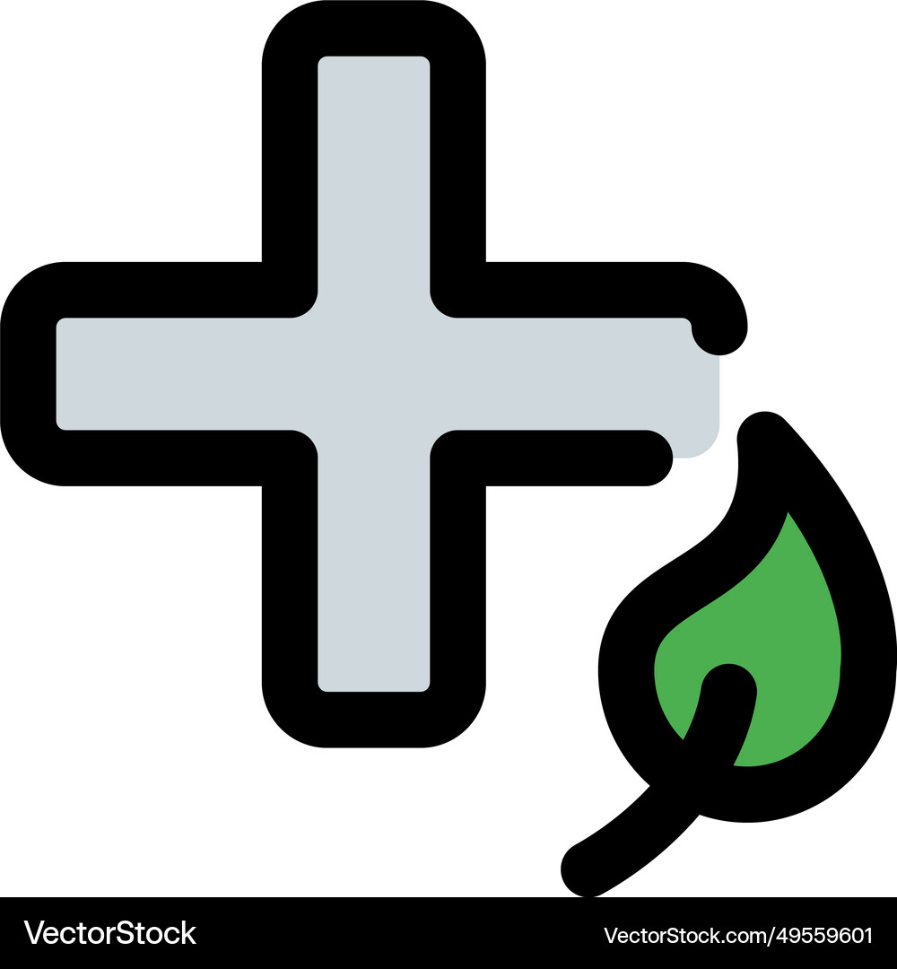 Special clinic with an herbal treatment Royalty Free Vector
