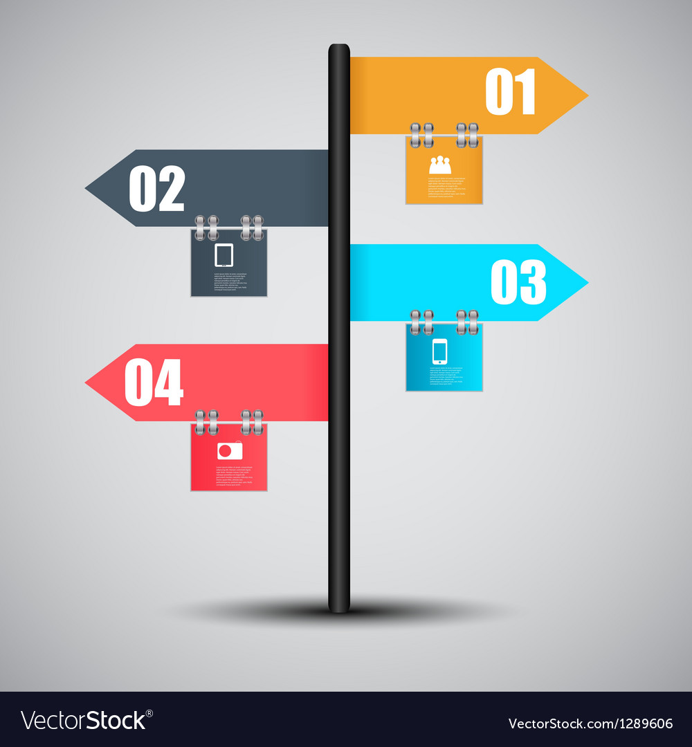 Business Data Visualization Template Royalty Free Vector