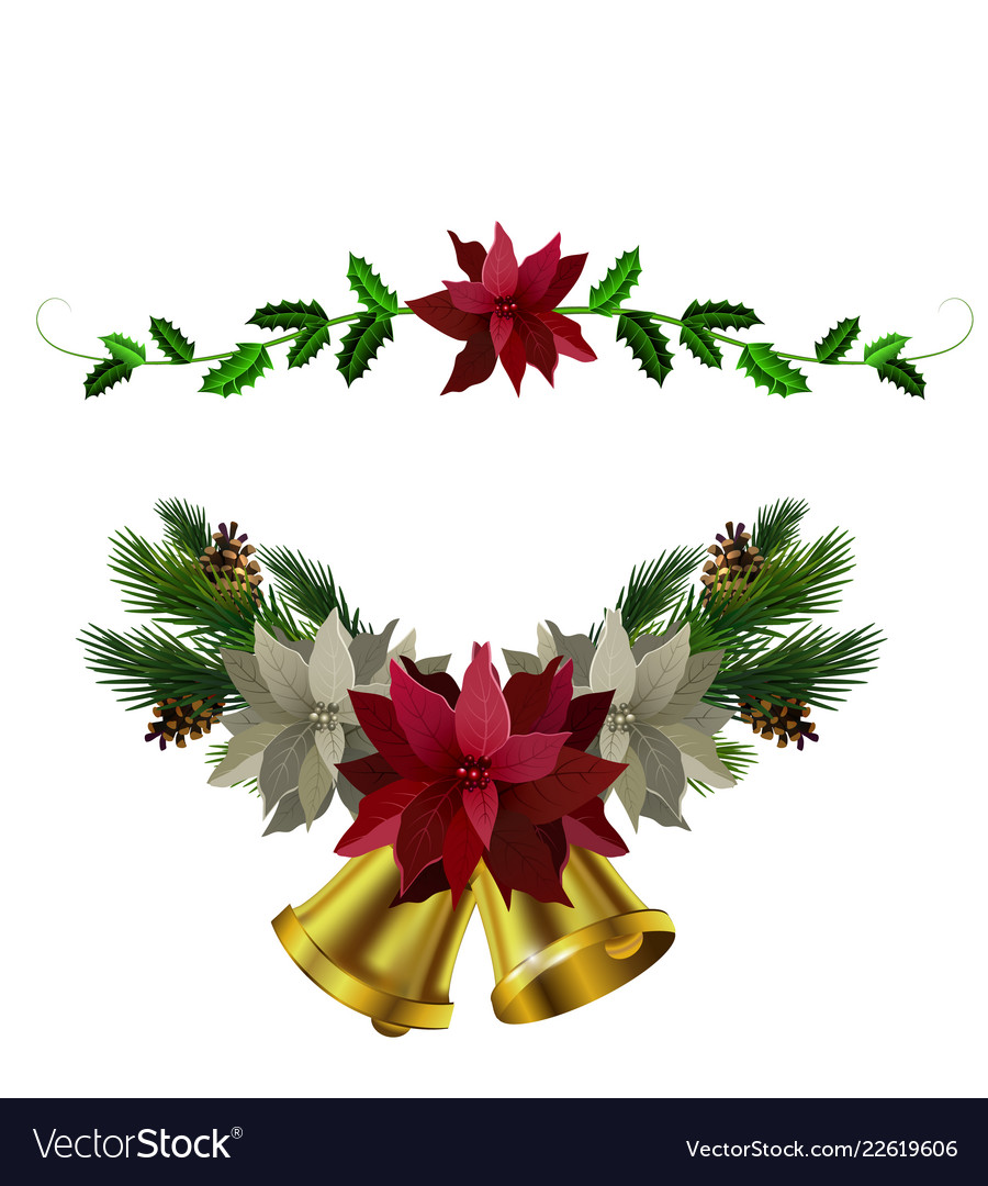 Christmas decoration set Royalty Free Vector Image