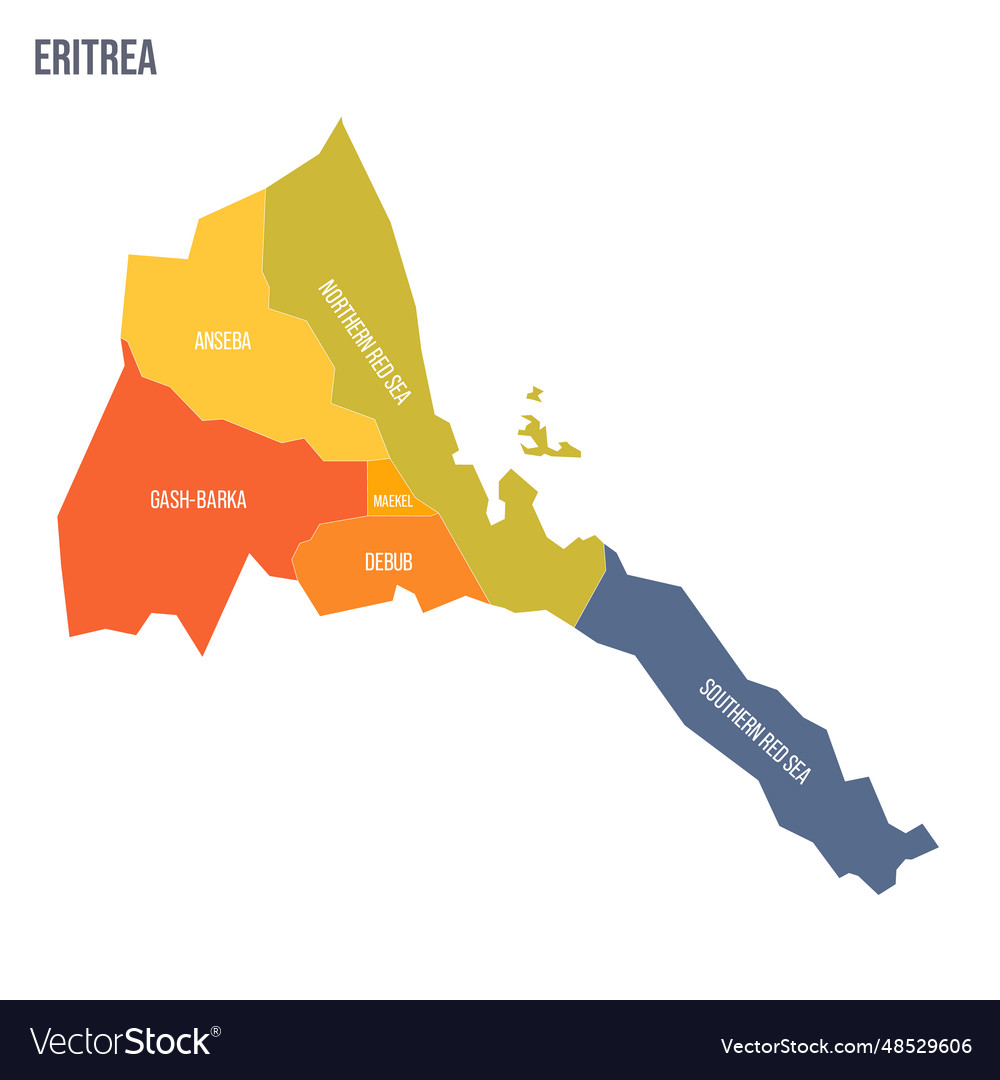 Eritrea Map In Africa Detailed Political Map Of Eritrea Eritrea