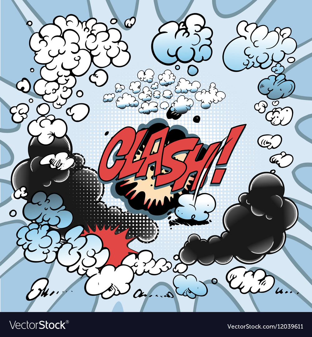Comic book explosions Royalty Free Vector Image