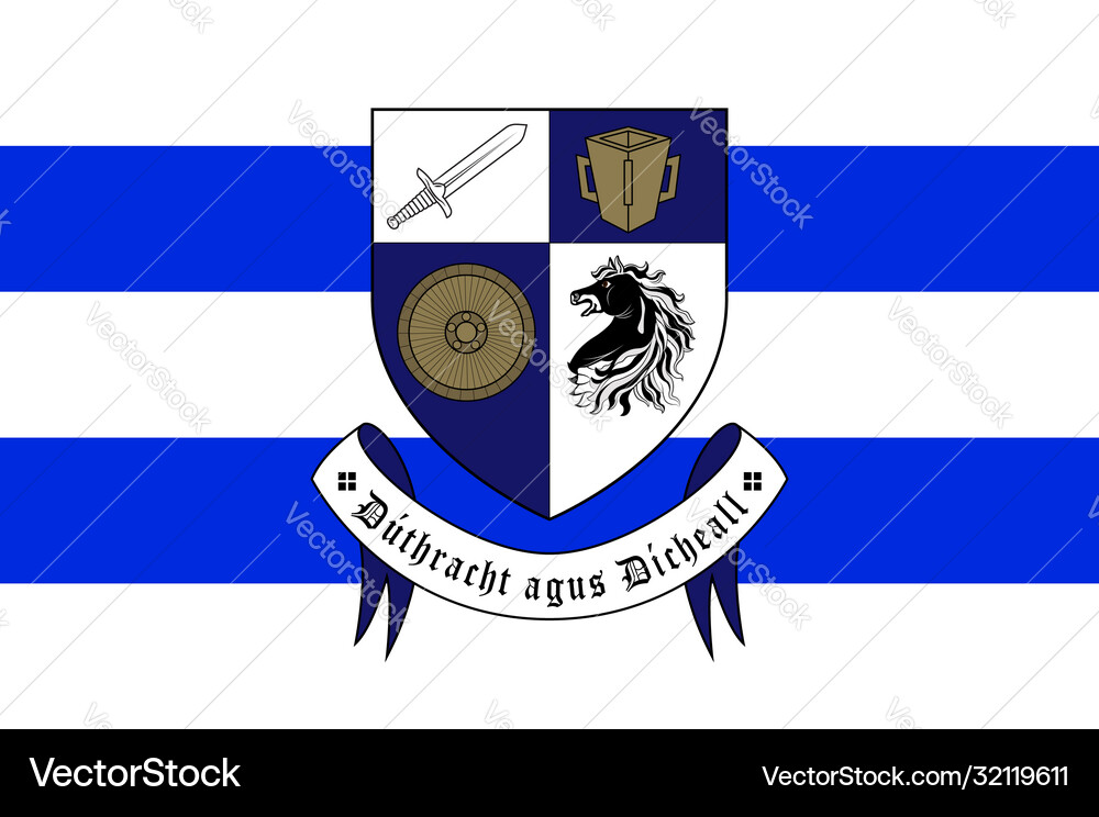 Flag county monaghan in ulster ireland Royalty Free Vector
