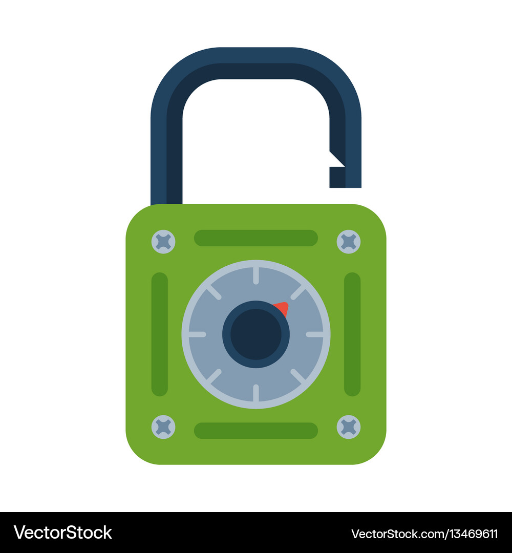 House door lock access equipment icon Royalty Free Vector