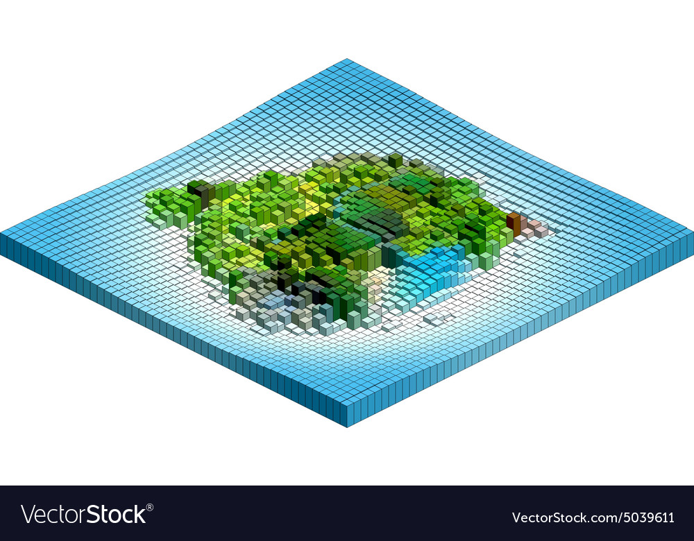 Isometric graph Royalty Free Vector Image - VectorStock