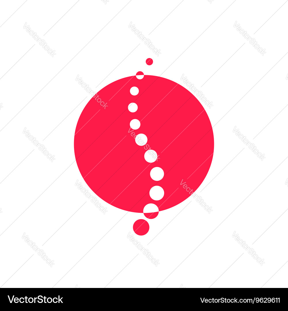 Spine cord logo isolated spinal nerve icon Vector Image