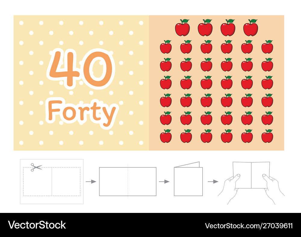 Worksheet for kindergarten kids count number Vector Image