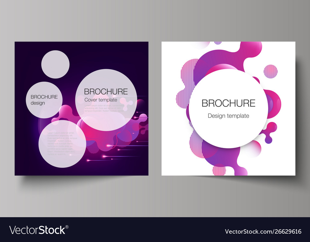 Minimal layout two square format Royalty Free Vector Image