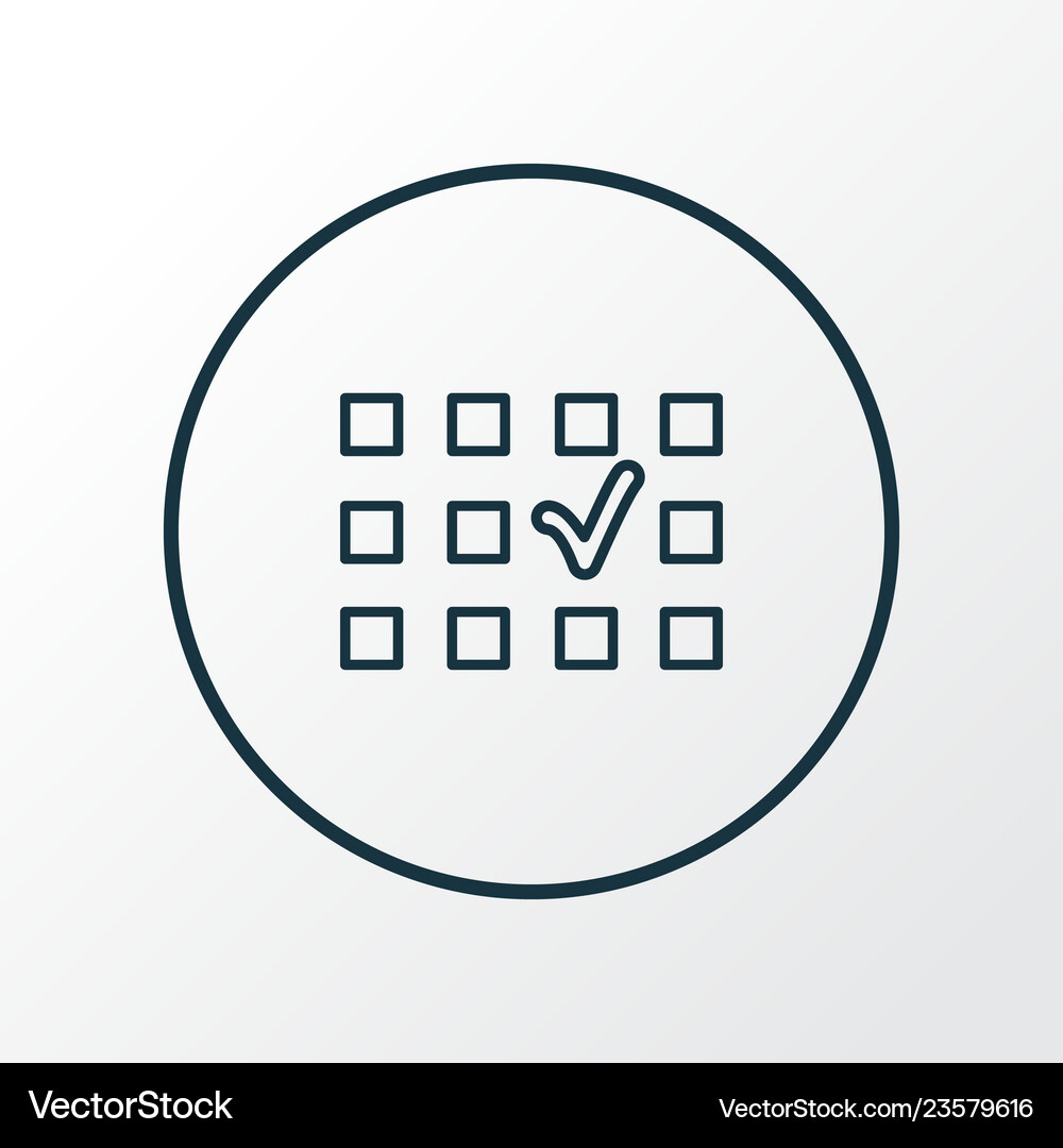 Seat selection icon line symbol premium quality Vector Image