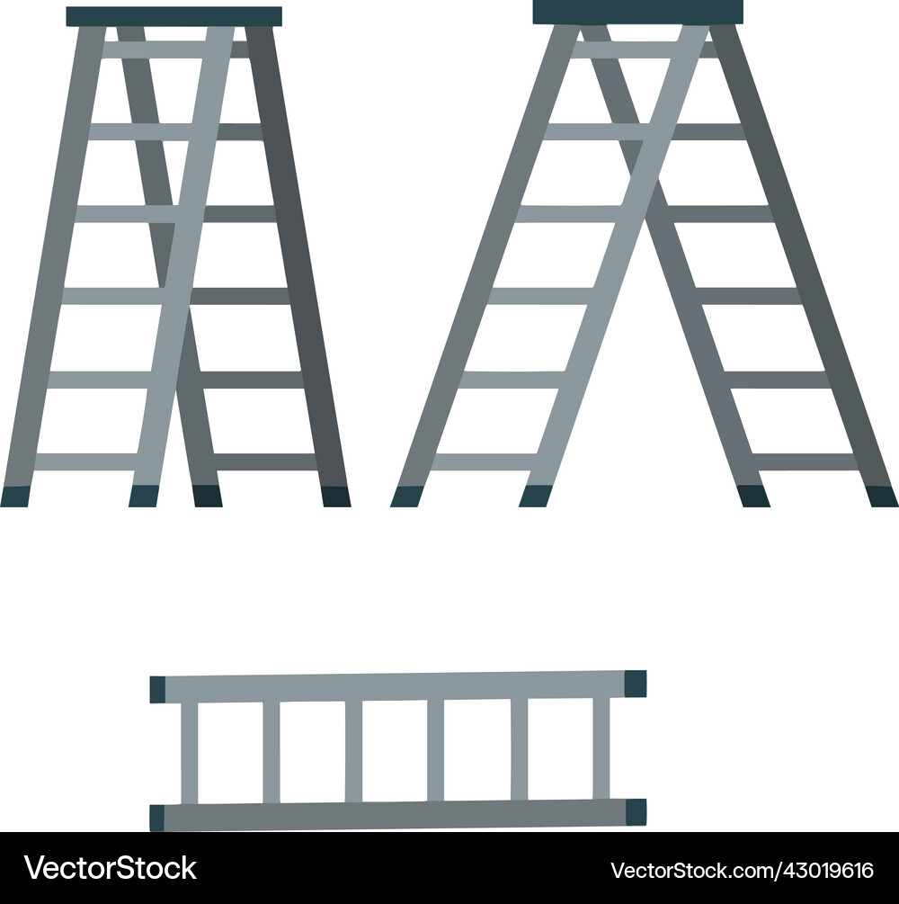 Stairs object for climbing to the top Royalty Free Vector