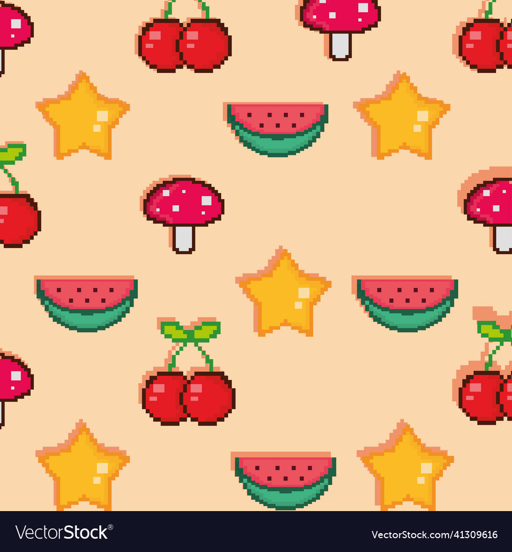 Video game pattern Royalty Free Vector Image - VectorStock