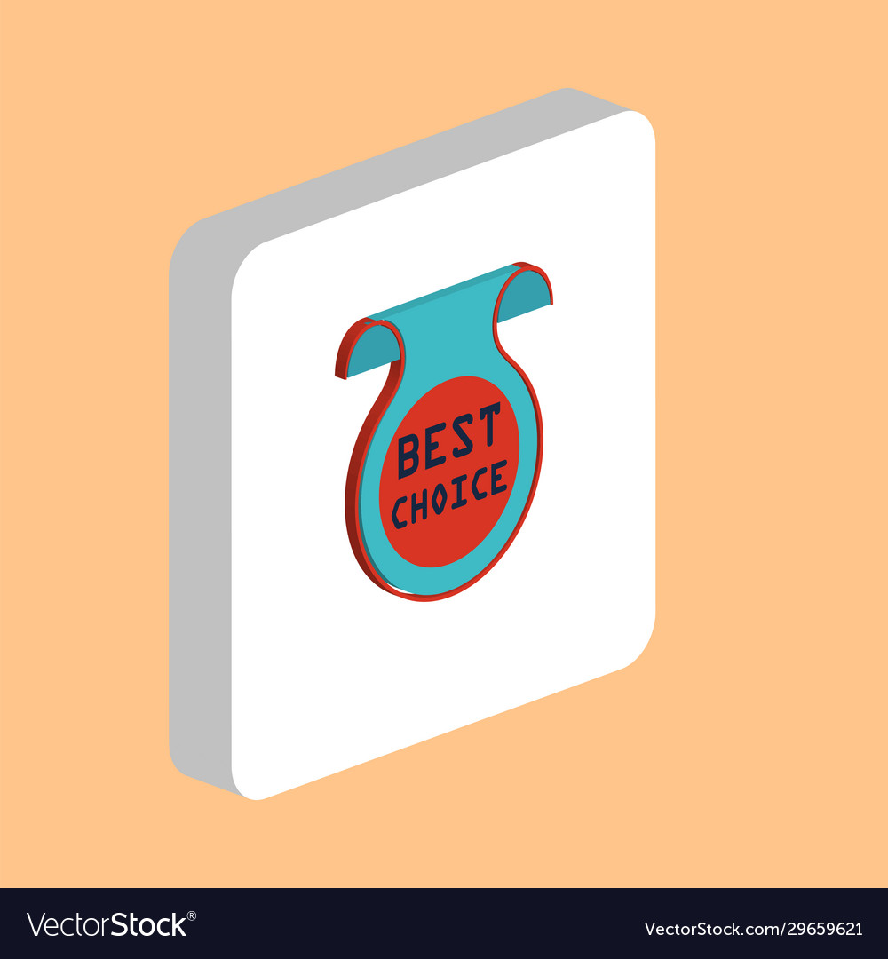 Best choice computer symbol Royalty Free Vector Image