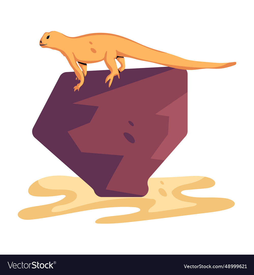 Desert lizard Royalty Free Vector Image - VectorStock