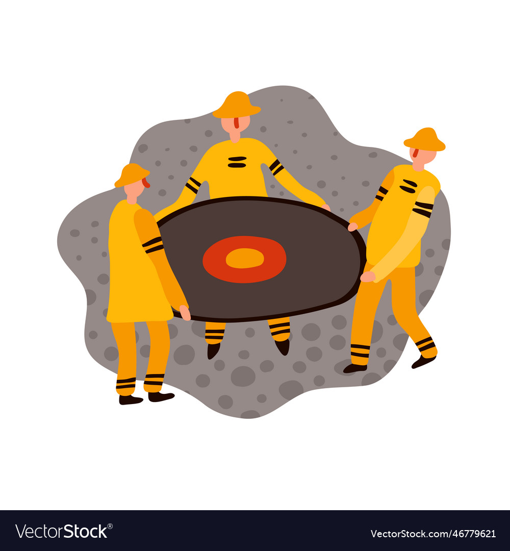 Fire fighting composition Royalty Free Vector Image