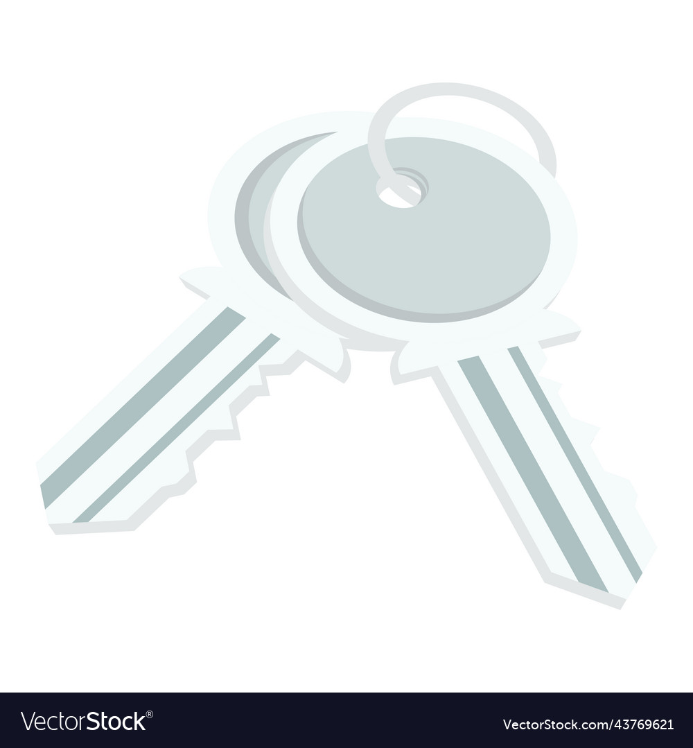Keys door security Royalty Free Vector Image - VectorStock