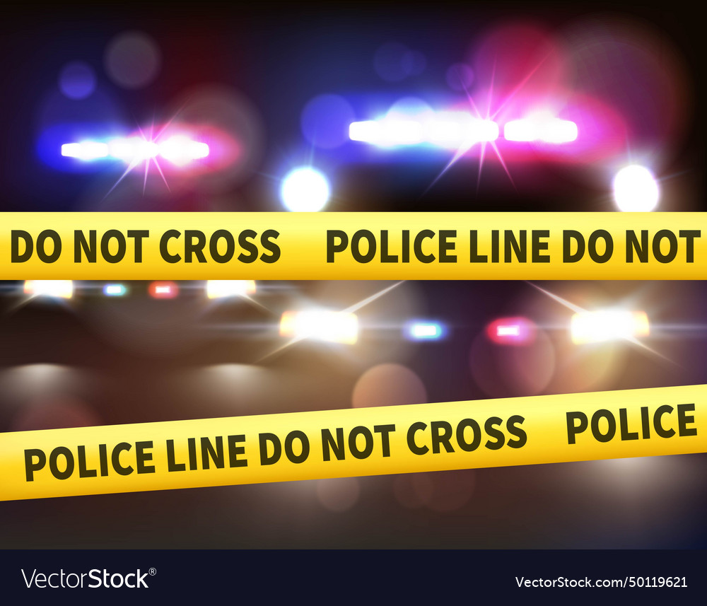 Restricted area background composition Royalty Free Vector