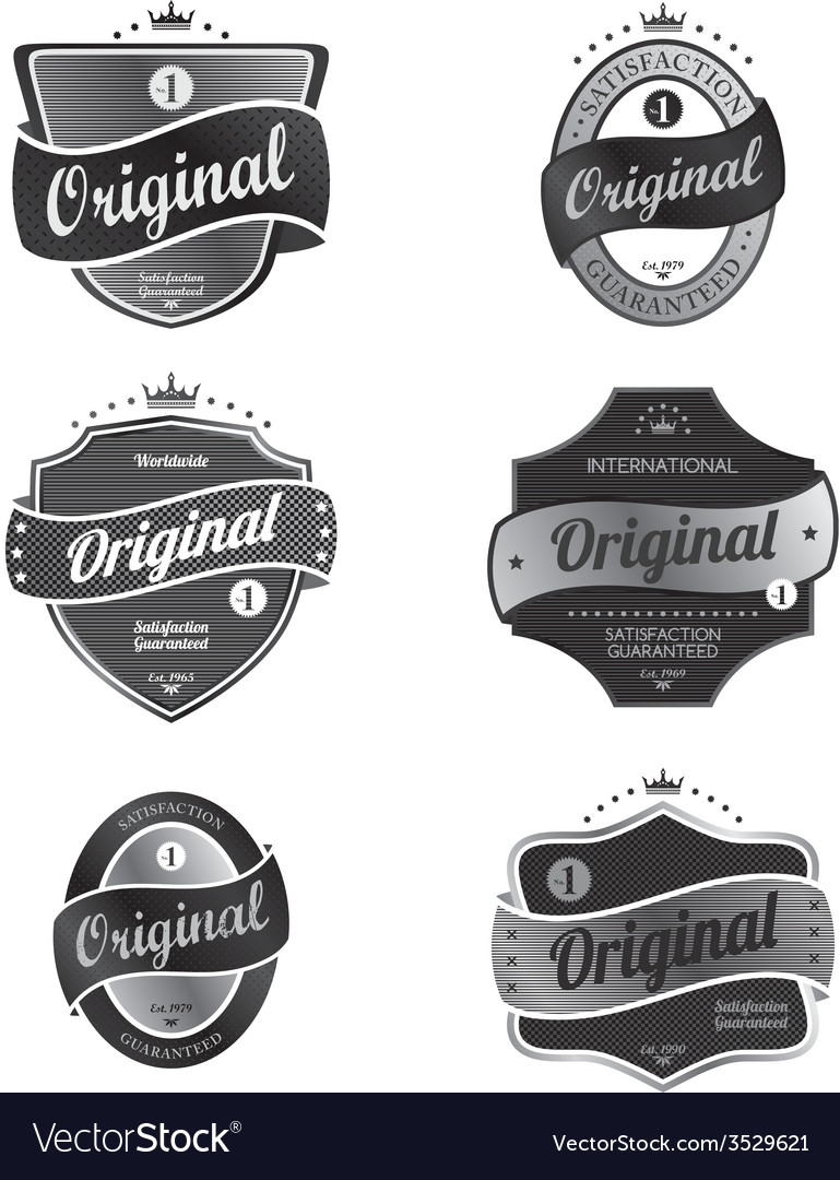 Retro label sticker Royalty Free Vector Image - VectorStock