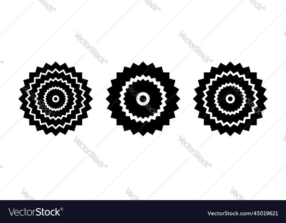 Round design elements Royalty Free Vector Image