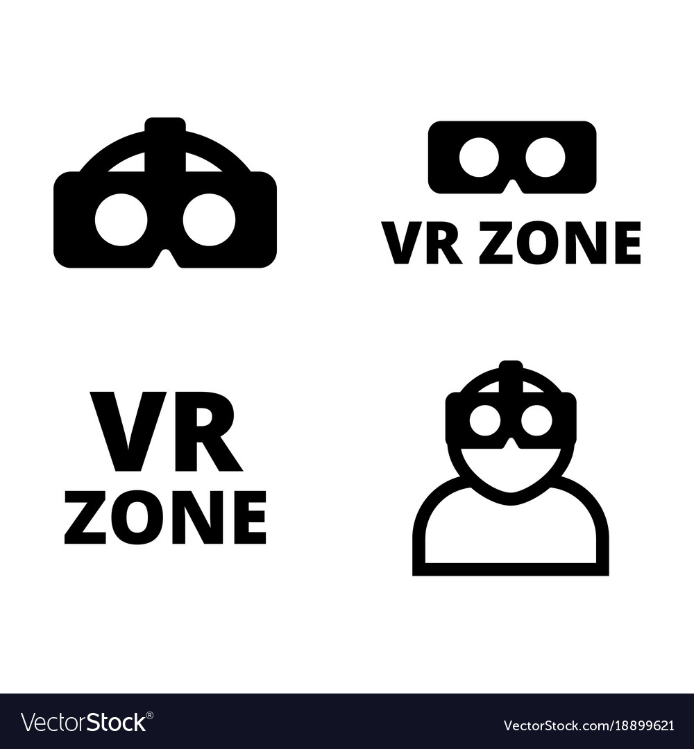 Set of flat vr icons Royalty Free Vector Image
