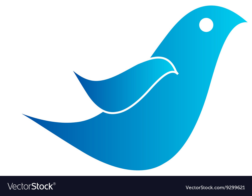 Simple bird Royalty Free Vector Image - VectorStock