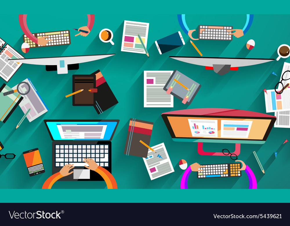 Teamwork Royalty Free Vector Image - VectorStock