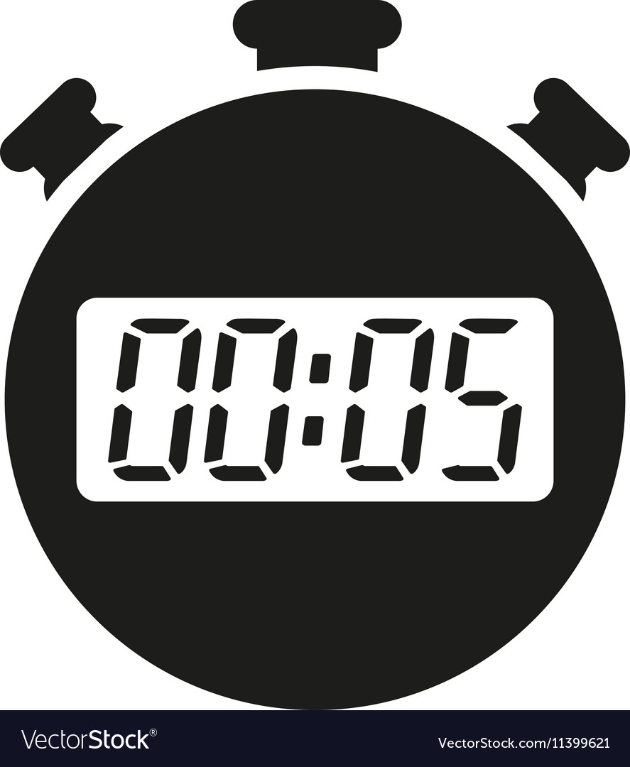 The 5 Seconds Minutes Stopwatch Icon Clock And Vector Image The 5 Seconds Minutes Stopwatch Icon Clock And Vector Image