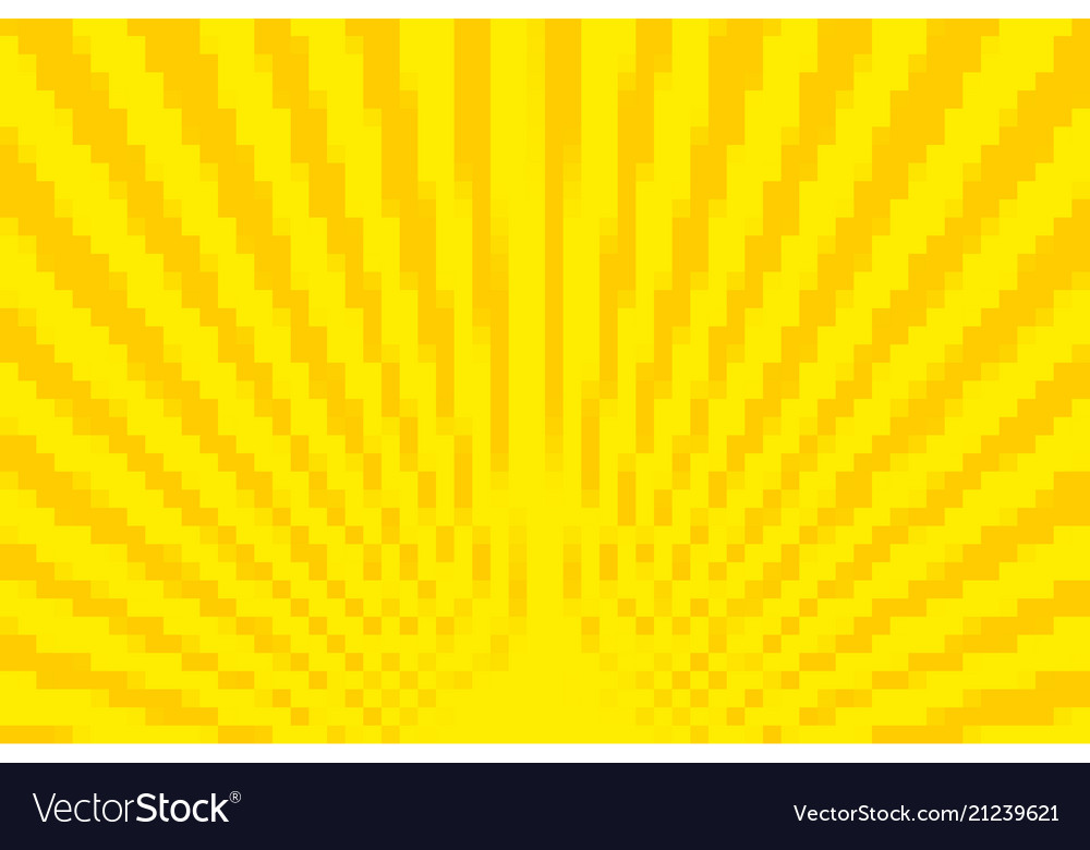 Yellow pixel background Royalty Free Vector Image
