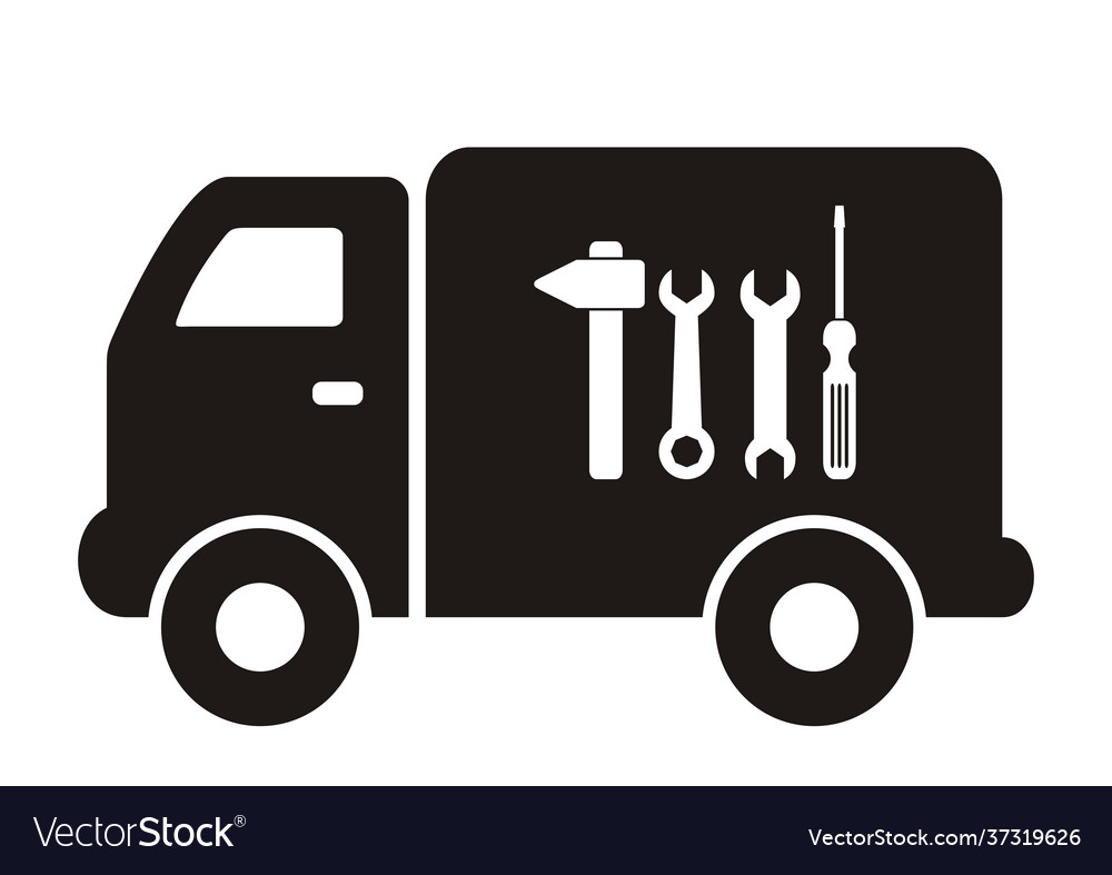 Car and tool Royalty Free Vector Image - VectorStock