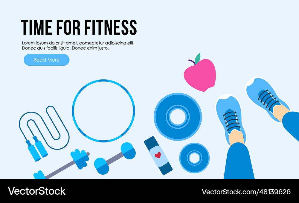 Fitness equipment logo flat concept Royalty Free Vector