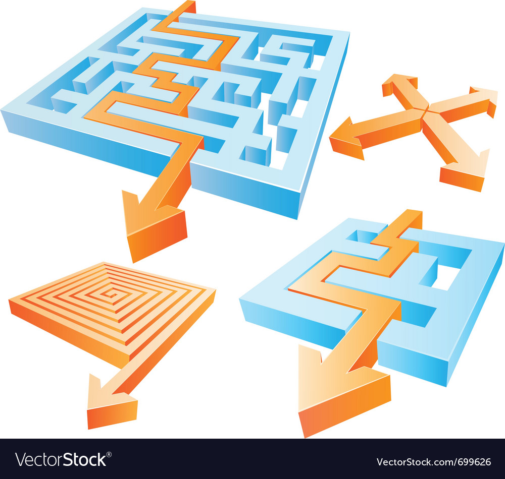 Labyrinth Royalty Free Vector Image - VectorStock
