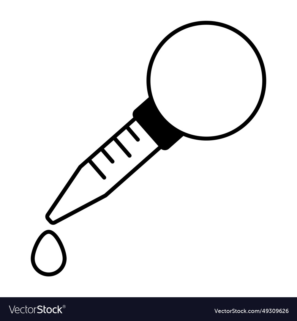 Liquid dropper Royalty Free Vector Image - VectorStock