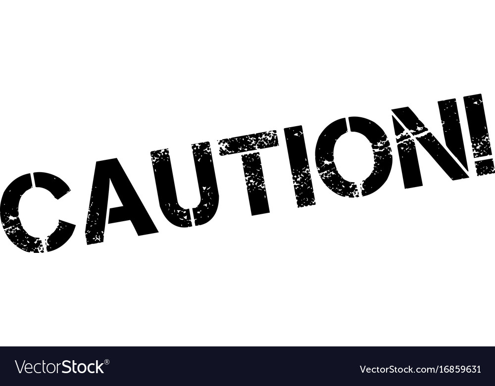 Caution rubber stamp Royalty Free Vector Image