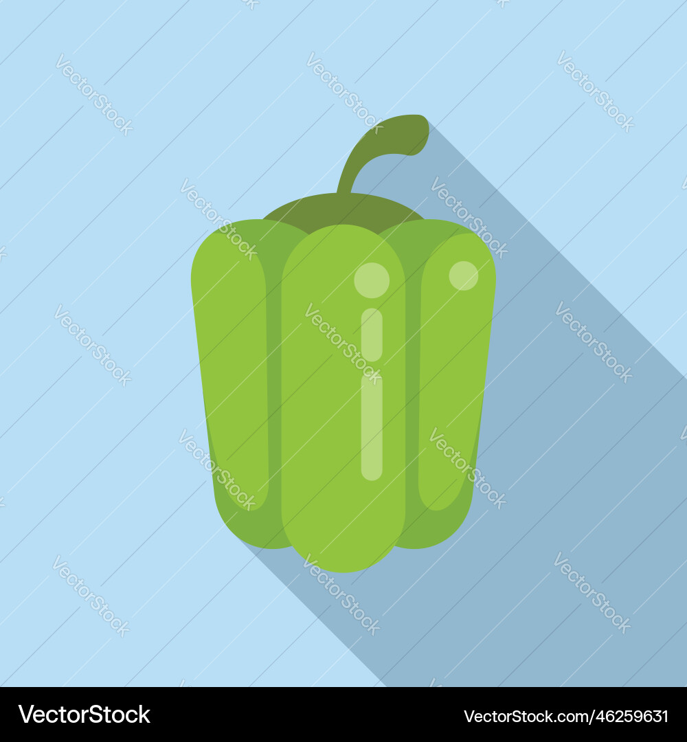 Cooking paprika icon flat sweet vegetable Vector Image