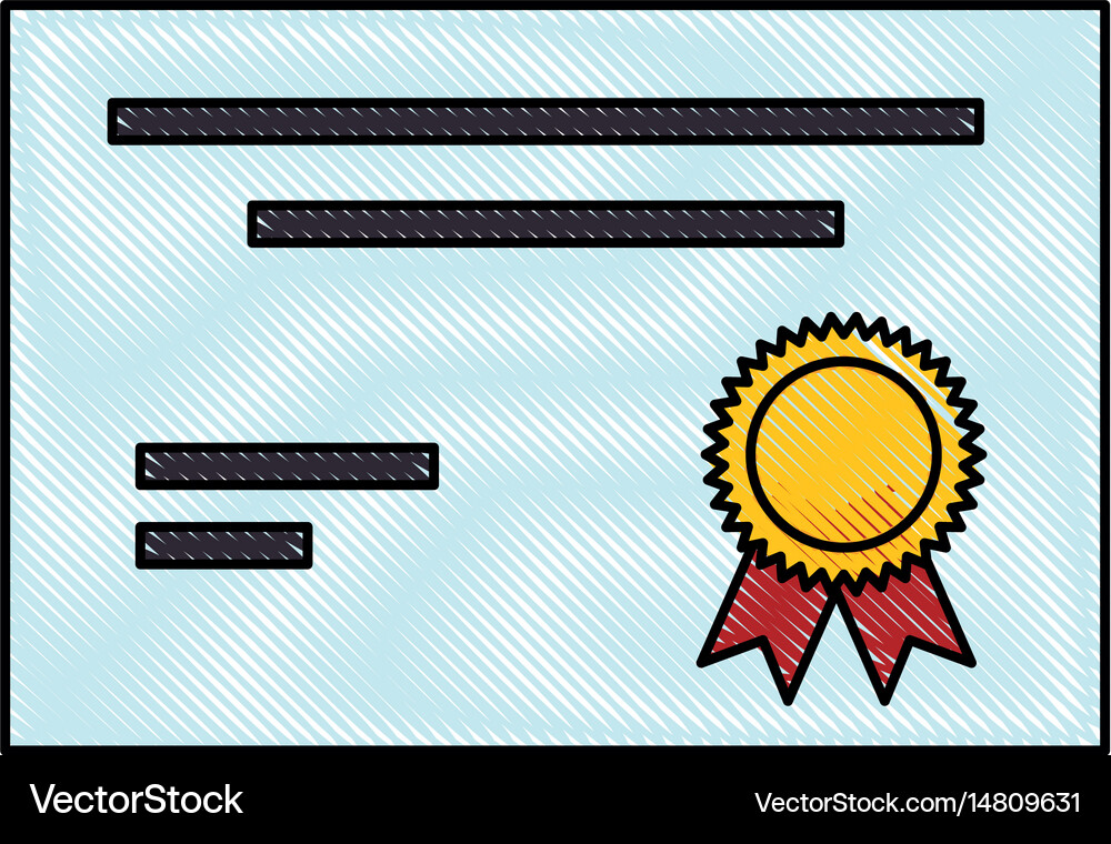 Diploma education certification Royalty Free Vector Image